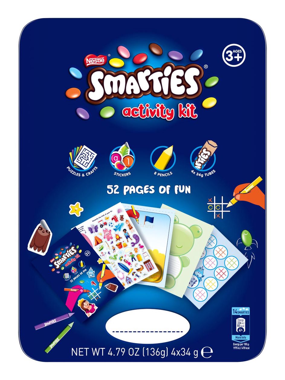 Smarties Activity Kit Tin 136g | Frankfurt Airport Online Shopping