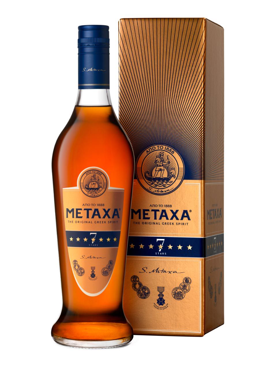 Metaxa Amphora 7 Brandy 40 1L Geschenkverpackung Frankfurt Airport