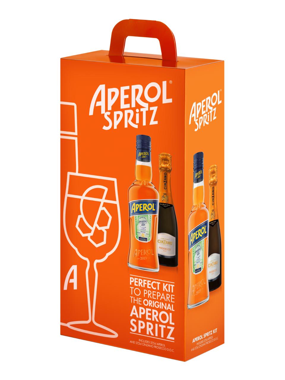 Aperol Spritz Kit 套装 – Aperol Aperitivo 375 ml & Cinzano Prosecco D.O.C ...