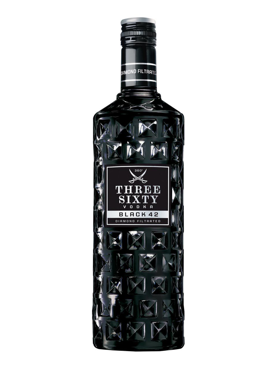 Three Sixty Vodka Black 42 42% 1L | Frankfurt Airport Online Shopping