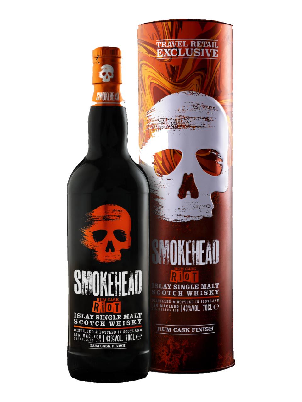 Smokehead Rum Riot Islay Single Malt Scotch Whisky 43% 0.7L gift pack ...