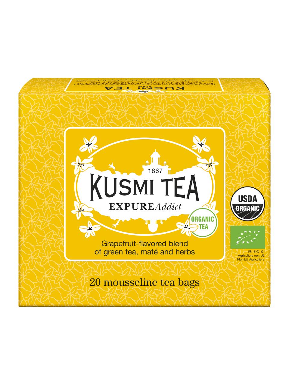 Kusmi Tea Organic Expure Addict 20 tea bags | Frankfurt Airport Online ...