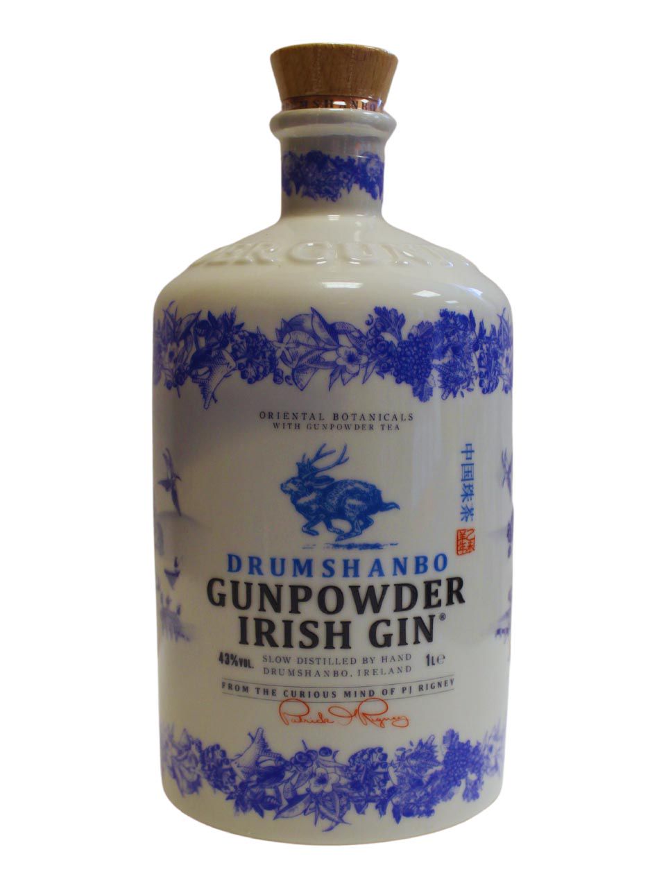 Drumshanbo Gunpowder Irish Gin 金酒 43 度 1L（陶瓷装） | 法兰克福机场网上购物