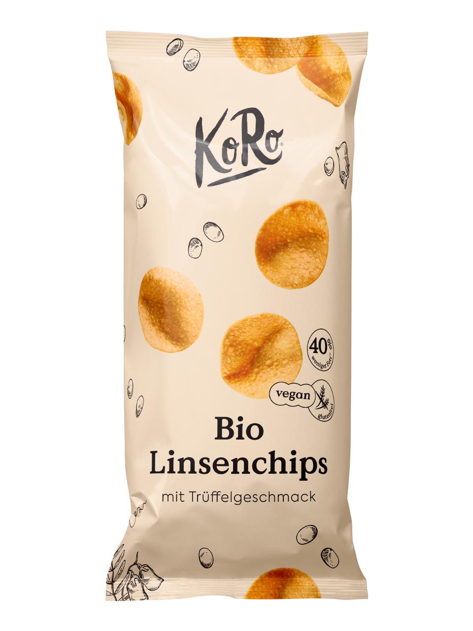 KoRo Organic lentil chips with truffle flavour 100 g | Frankfurt ...