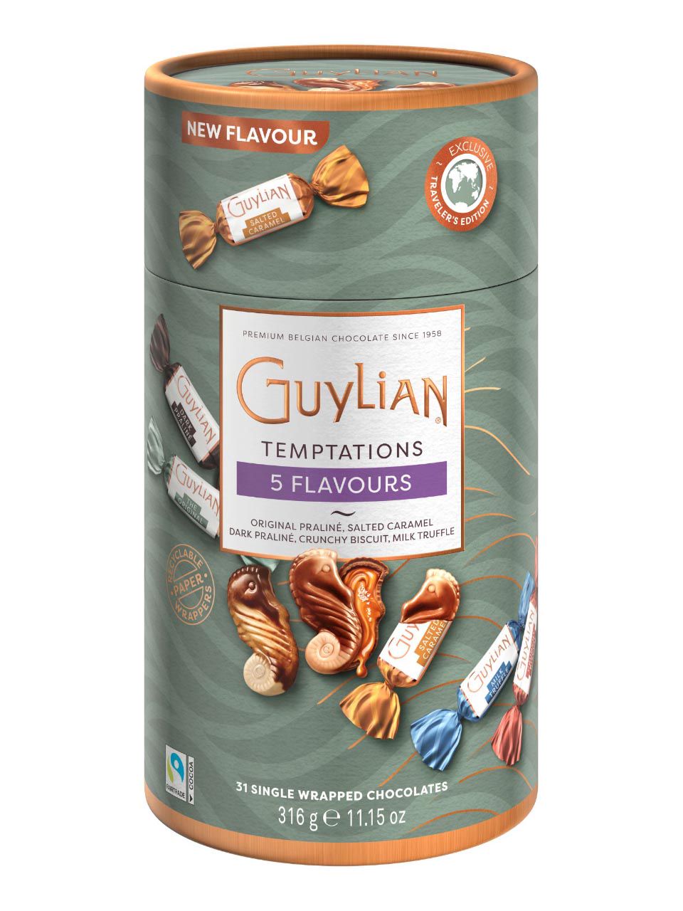 Guylian Temptations 316g Mix Tube | Frankfurt Airport Online Shopping