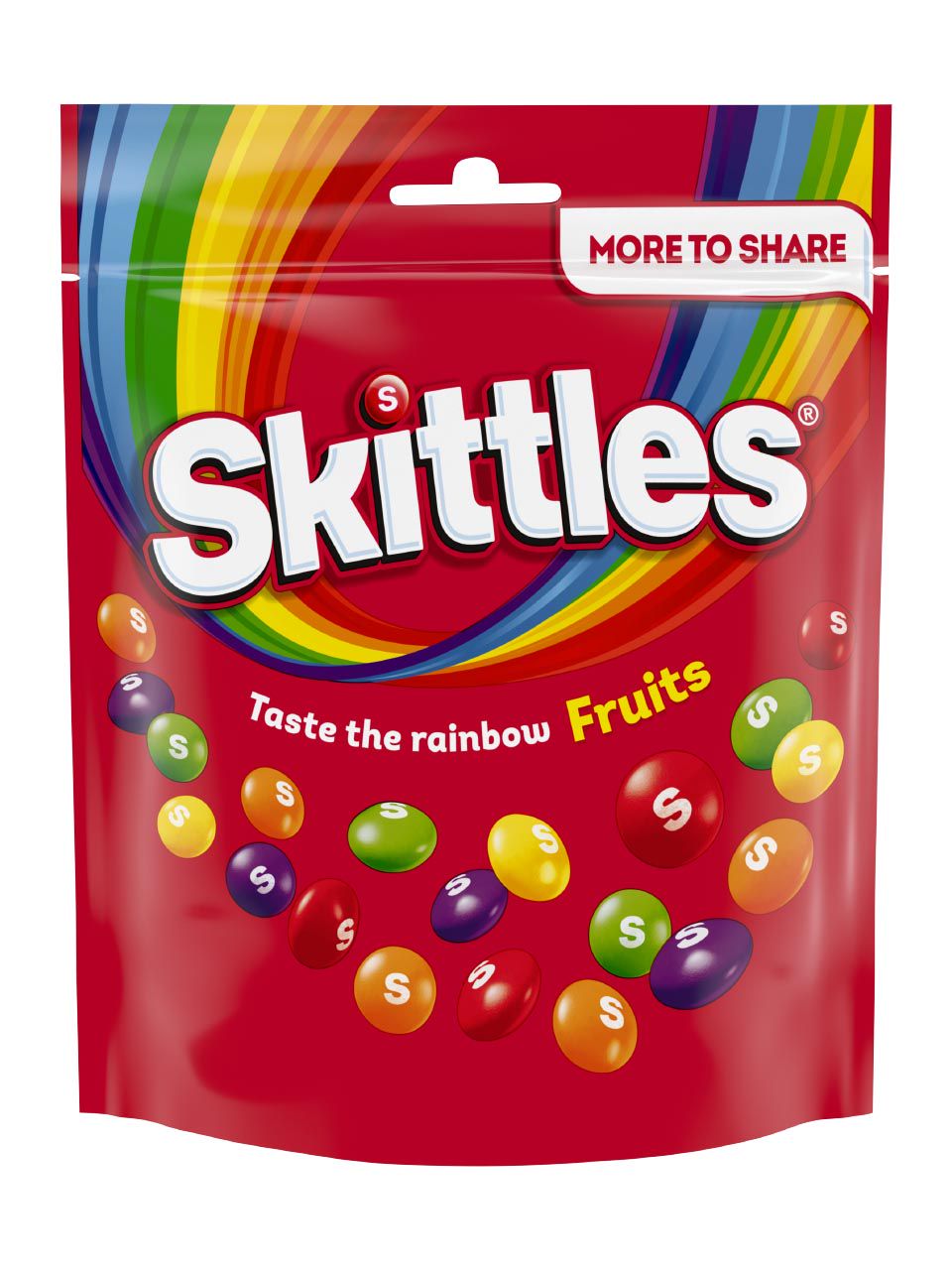 Skittles chewy candies coated with sugar, with fruit flavor 318g ...