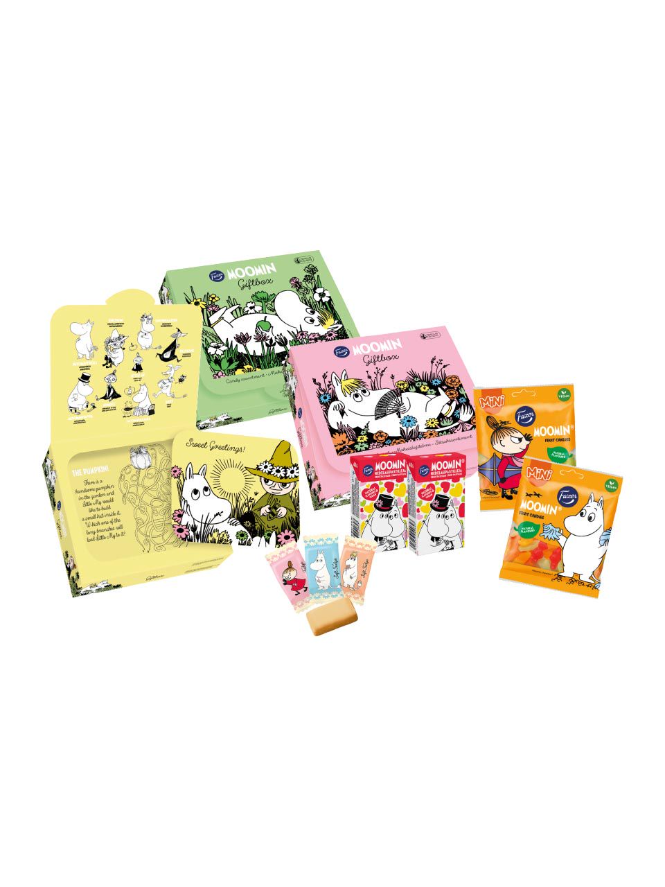 Moomin gift box with sweets, Moomin-themed games and activities ...