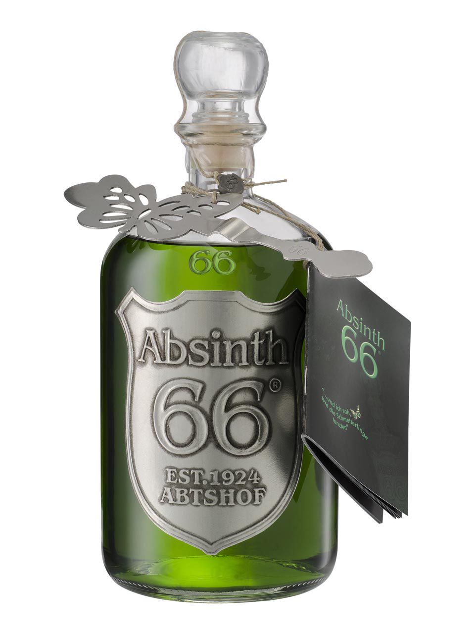 Abtshof Absinth 66 66% 1L with Absinthe spoon | Frankfurt Airport ...