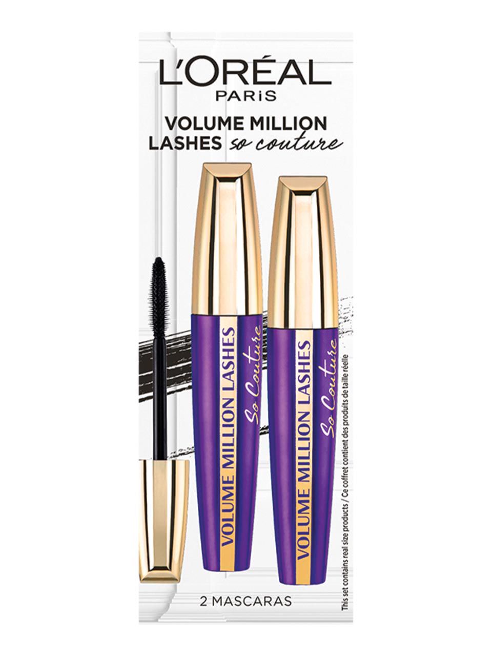 Mascara Set L'Oréal Paris Duo cont.: 2x Mascara Volume Millions Lashes ...
