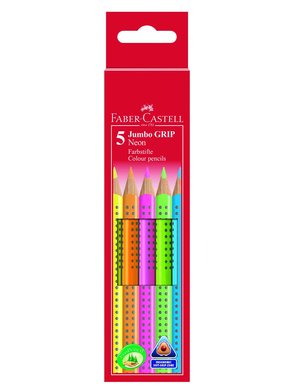 Faber-Castell, jumbo grip neon box 5x | Frankfurt Airport Online Shopping