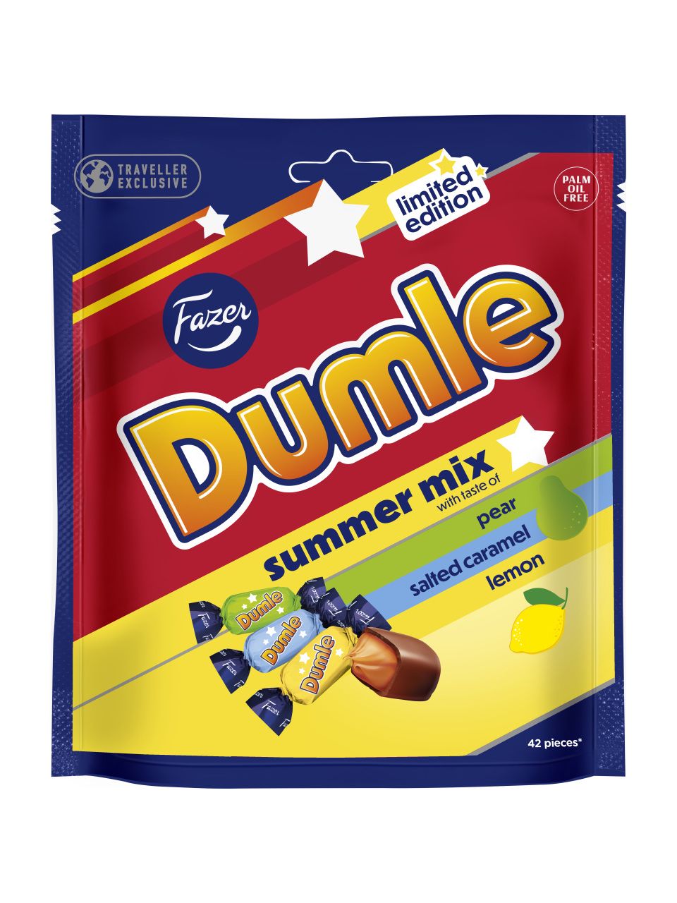 Fazer Dumle summer mix soft toffees with a milk chocolate coating ...