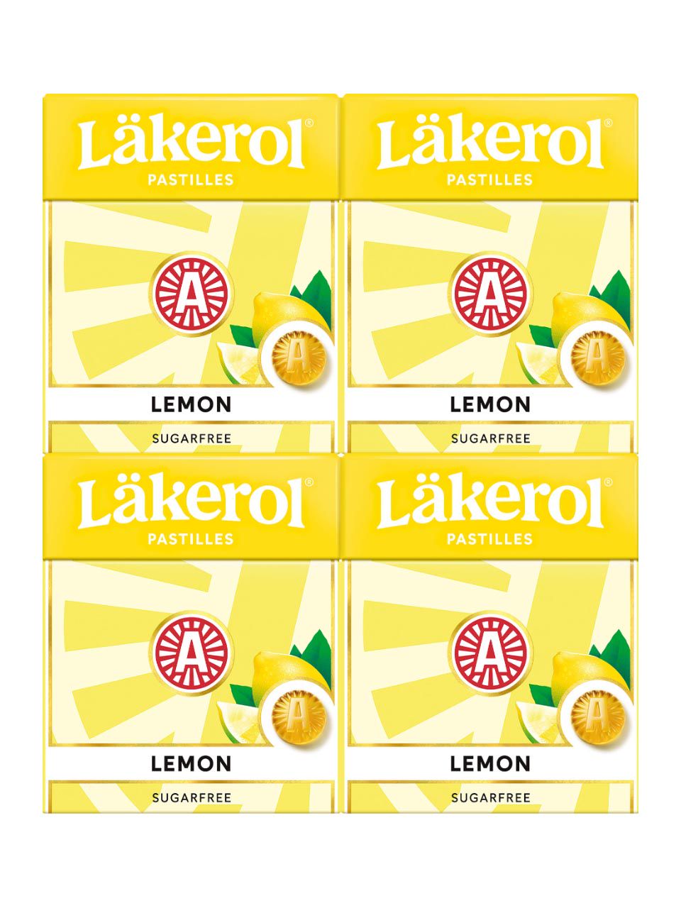 Läkerol Lemon TR 4x25g | Frankfurt Airport Online Shopping