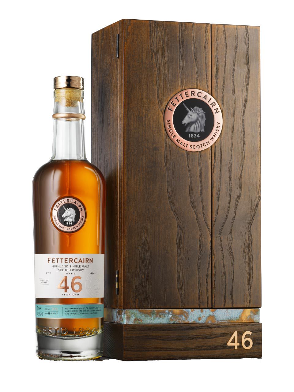 Fettercairn 46y Highland Single Malt Scotch Whisky 42.2% 0.7L gift pack ...
