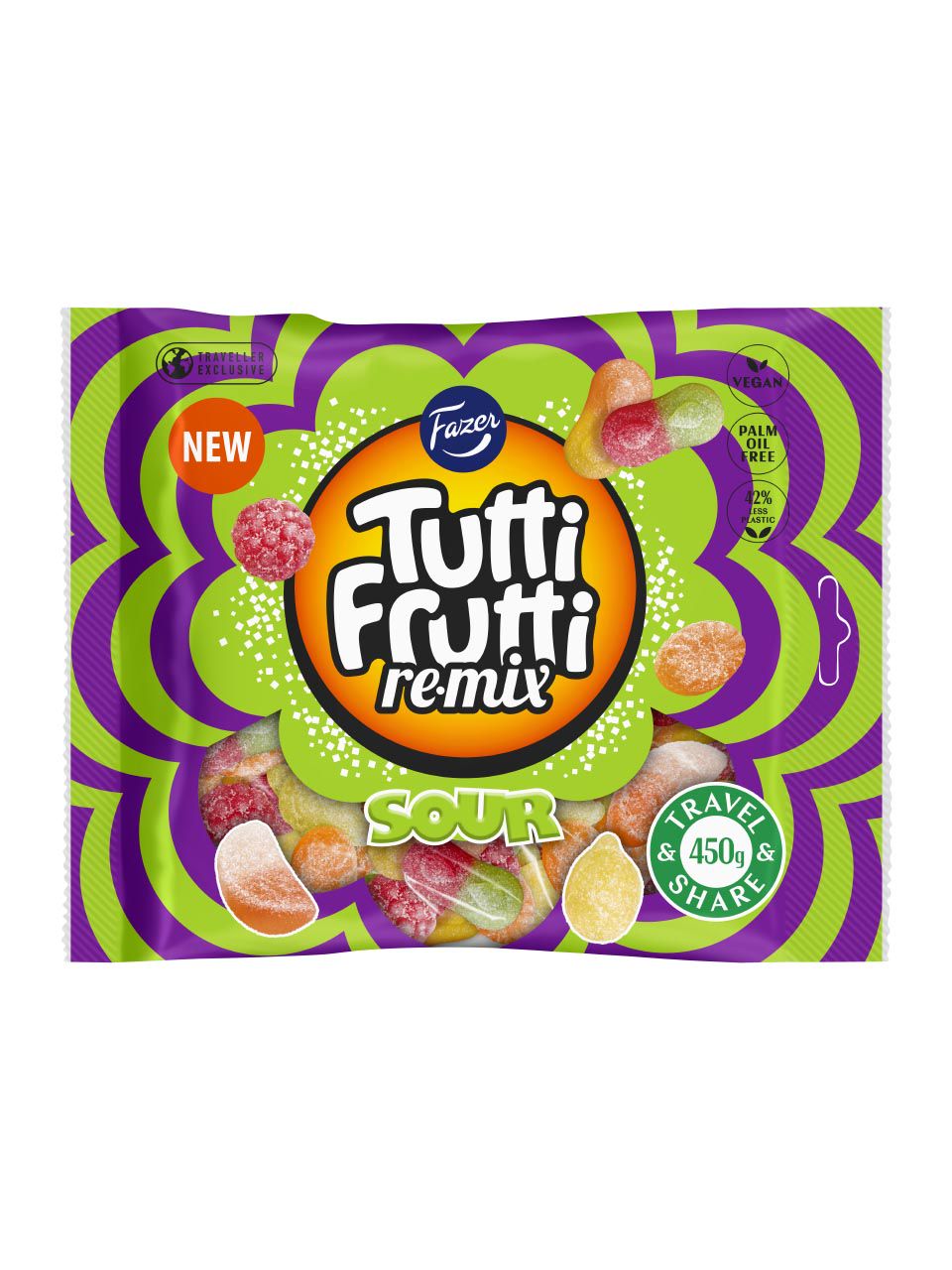 Fazer Tutti Frutti sour fruit candies | Frankfurt Airport Online Shopping