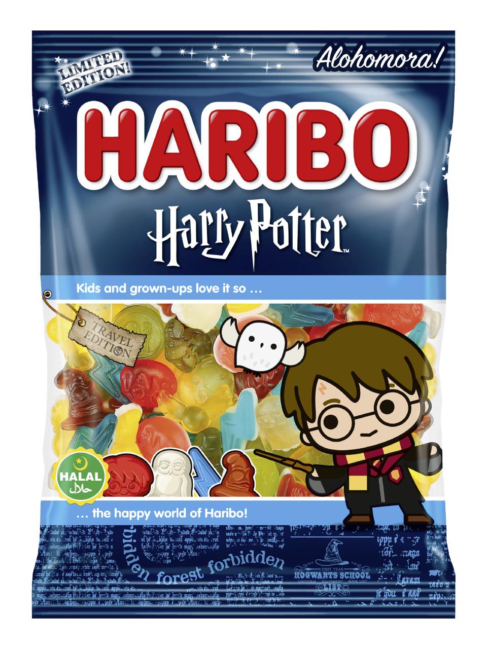 HARIBO HALAL fruit gums in the shape of Harry Potter characters ...