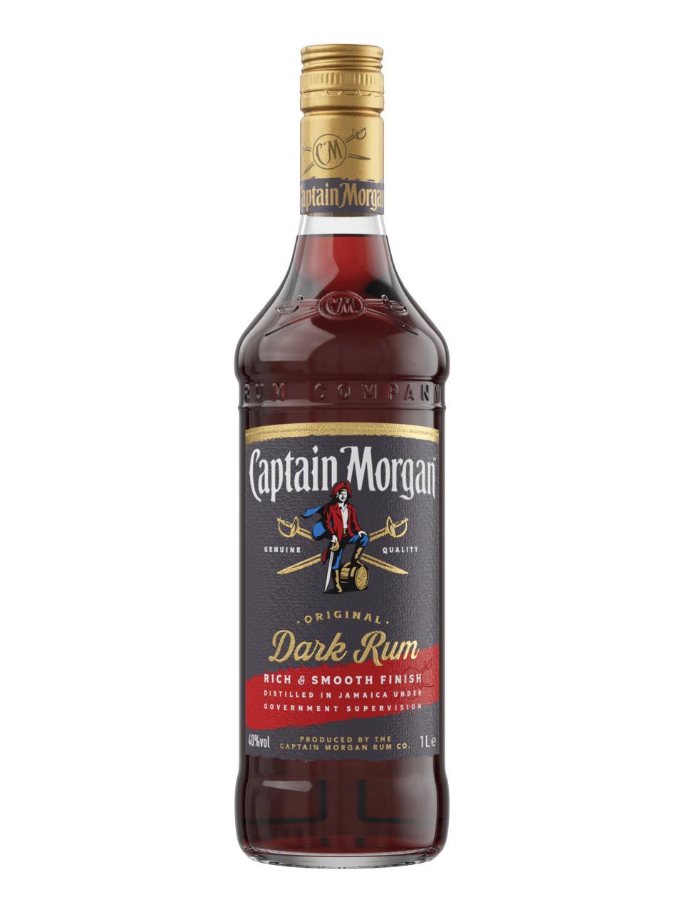 Captain Morgan Dark Spiced Rum 40% 1L | Frankfurt Airport Online Shopping