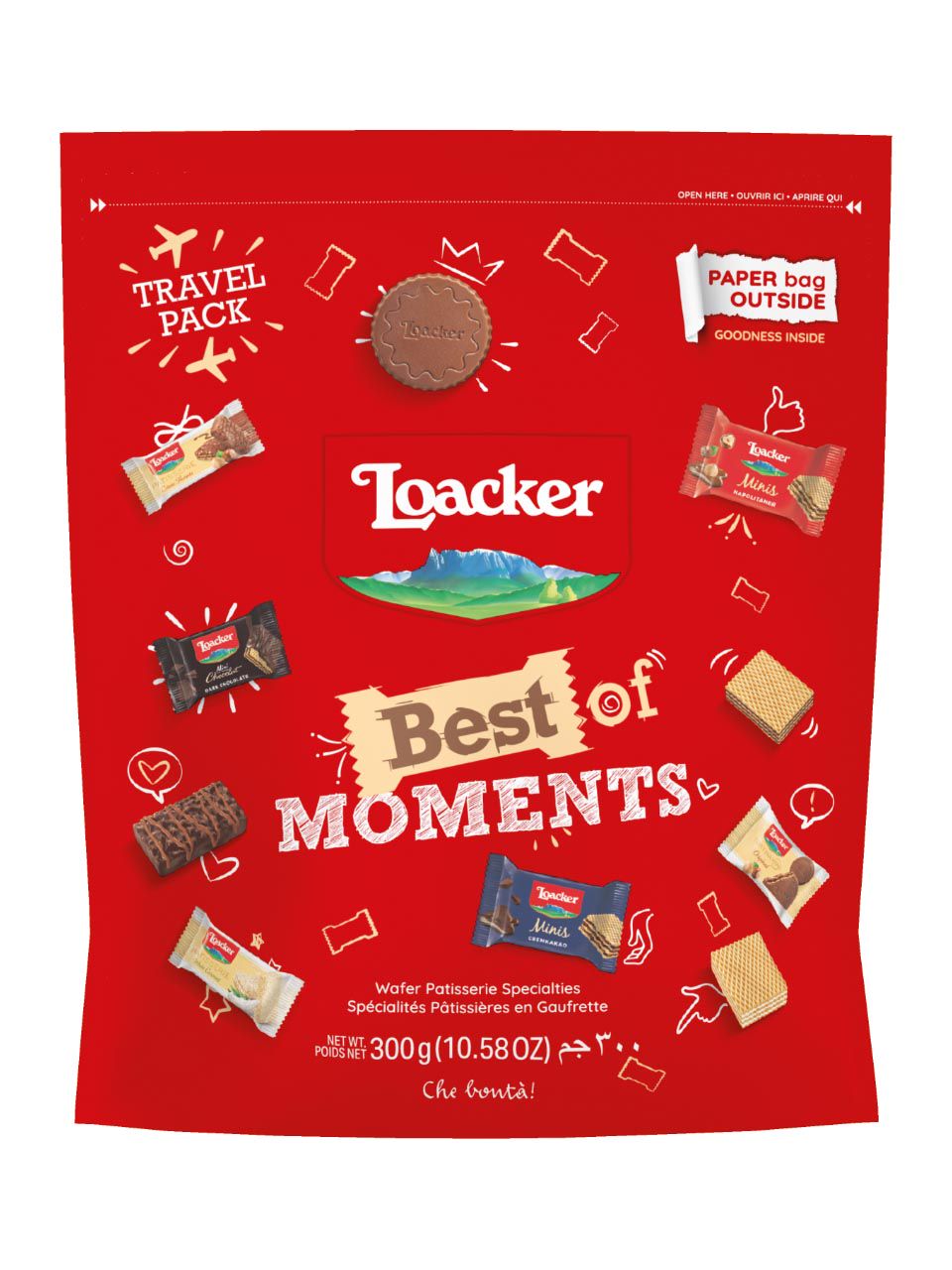 Loacker Best of Moments Pouch 300g | Frankfurt Airport Online Shopping
