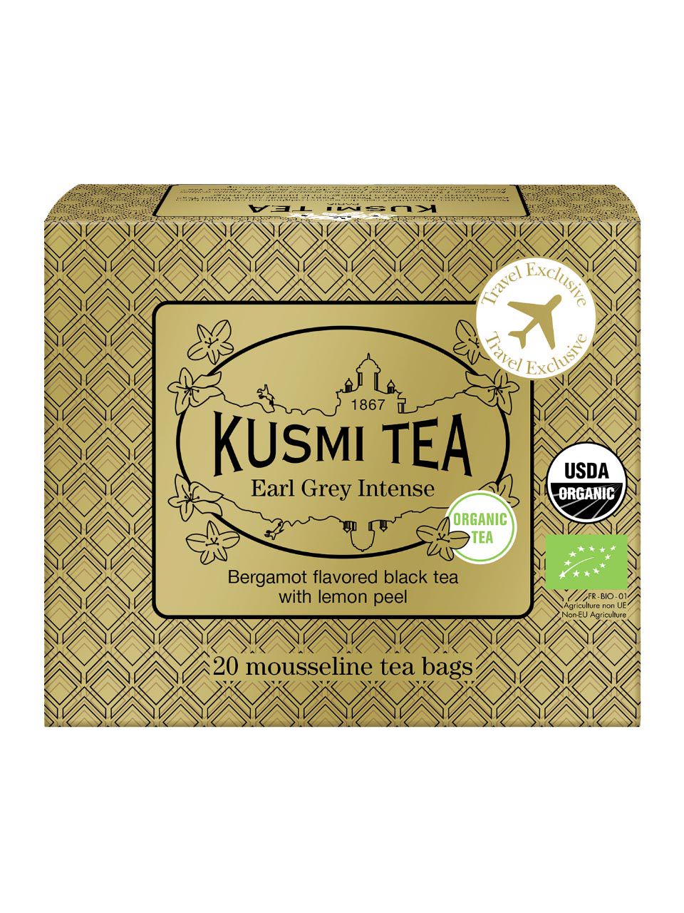 Kusmi Tea Organic Earl Grey Intense 20 Tea Bags 40g | Frankfurt Airport ...