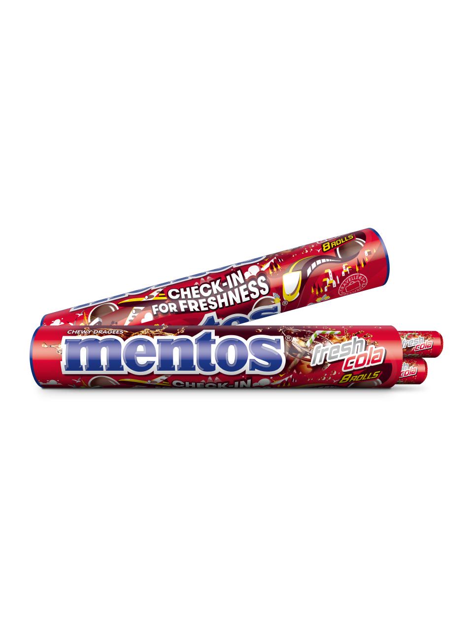Mentos Jumboroll Cola 糖果 8x37g | 法兰克福机场网上购物