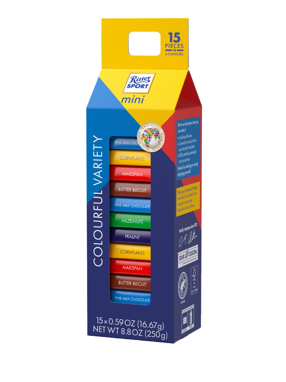 Ritter Sport Mini Tower Variety 250g | Frankfurt Airport Online Shopping