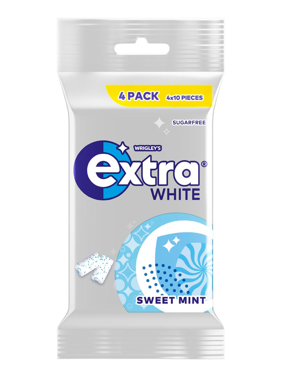 Wrigley's EXTRA White Sweet Mint chewing gum 56g | Frankfurt Airport Online Shopping