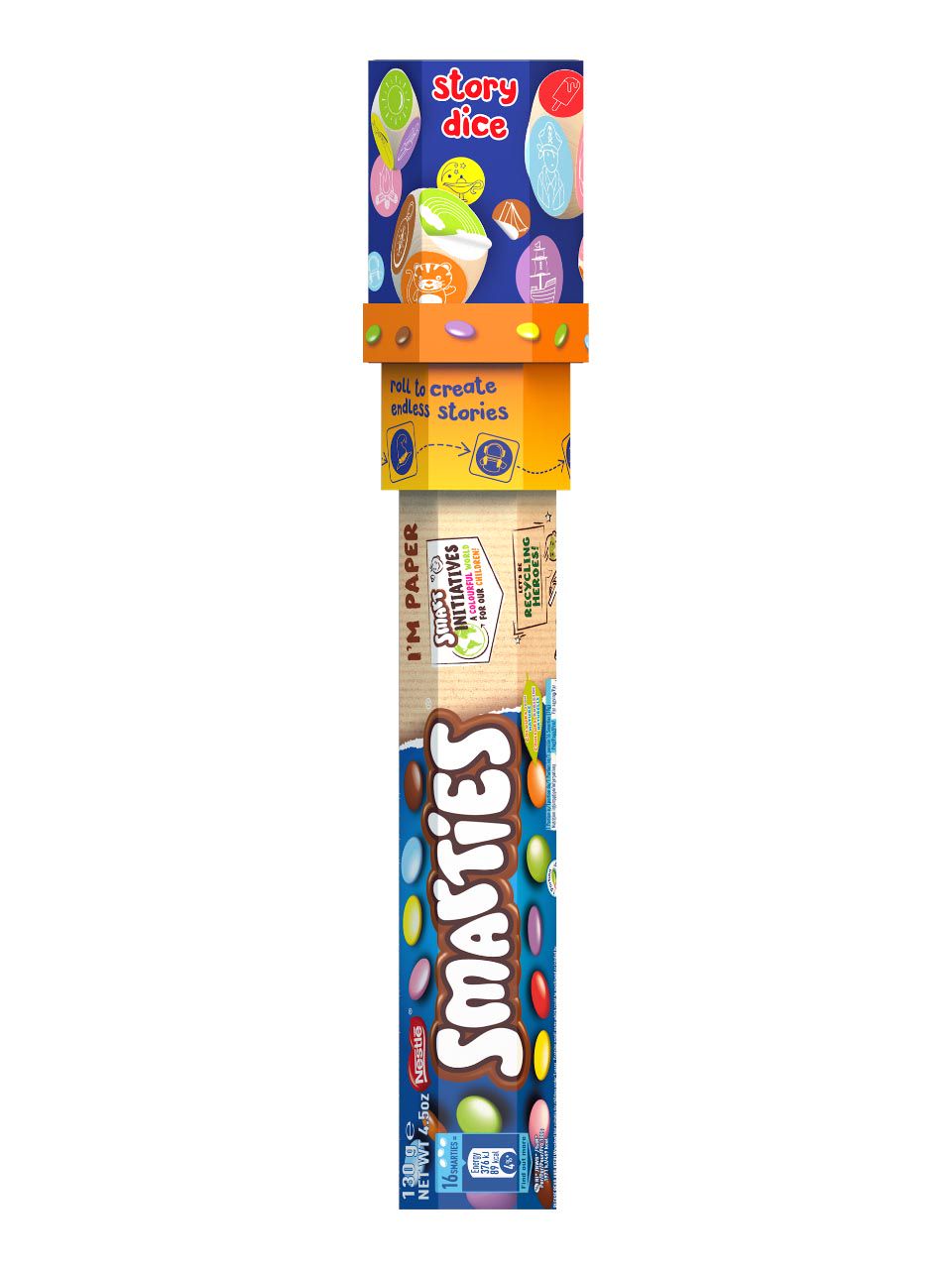 NESTLE SMARTIES Story Dice Topper 130g Giant Hexatube | Frankfurt ...