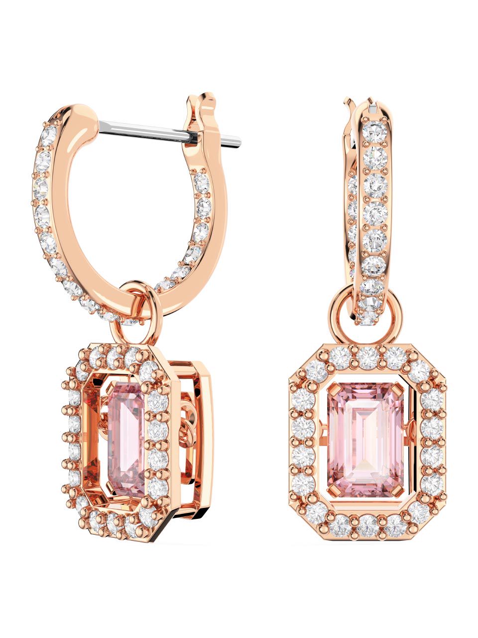 Swarovski pink earrings store