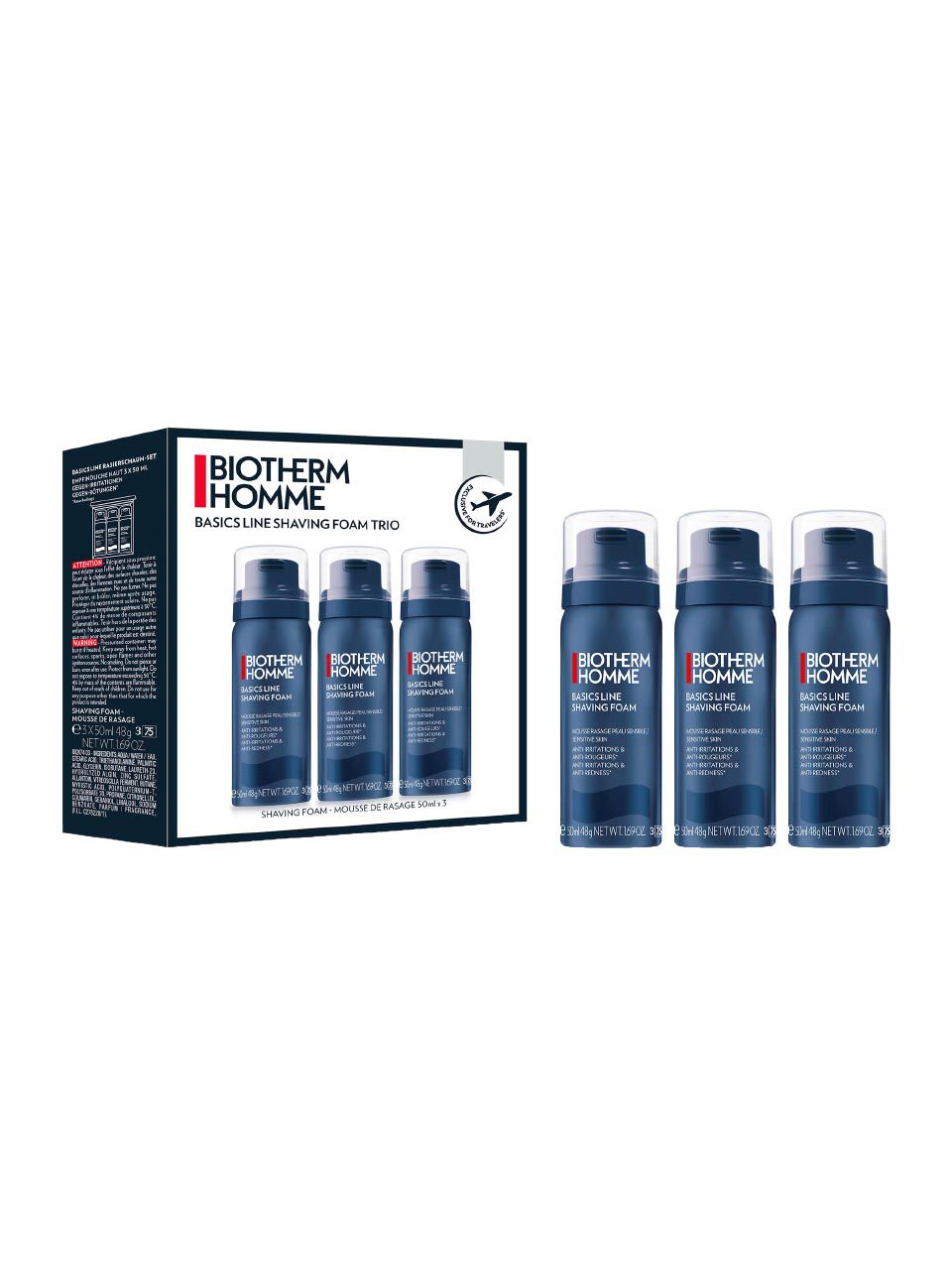 Biotherm Homme Shaving Essentials Travel Size Shaving Foam Set 剃须泡沫套装 ...