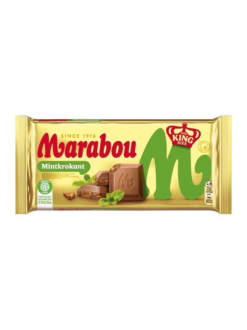 MARABOU MINT KROKONAT 220G: Erfrischung und Genuss in jeder Biss!